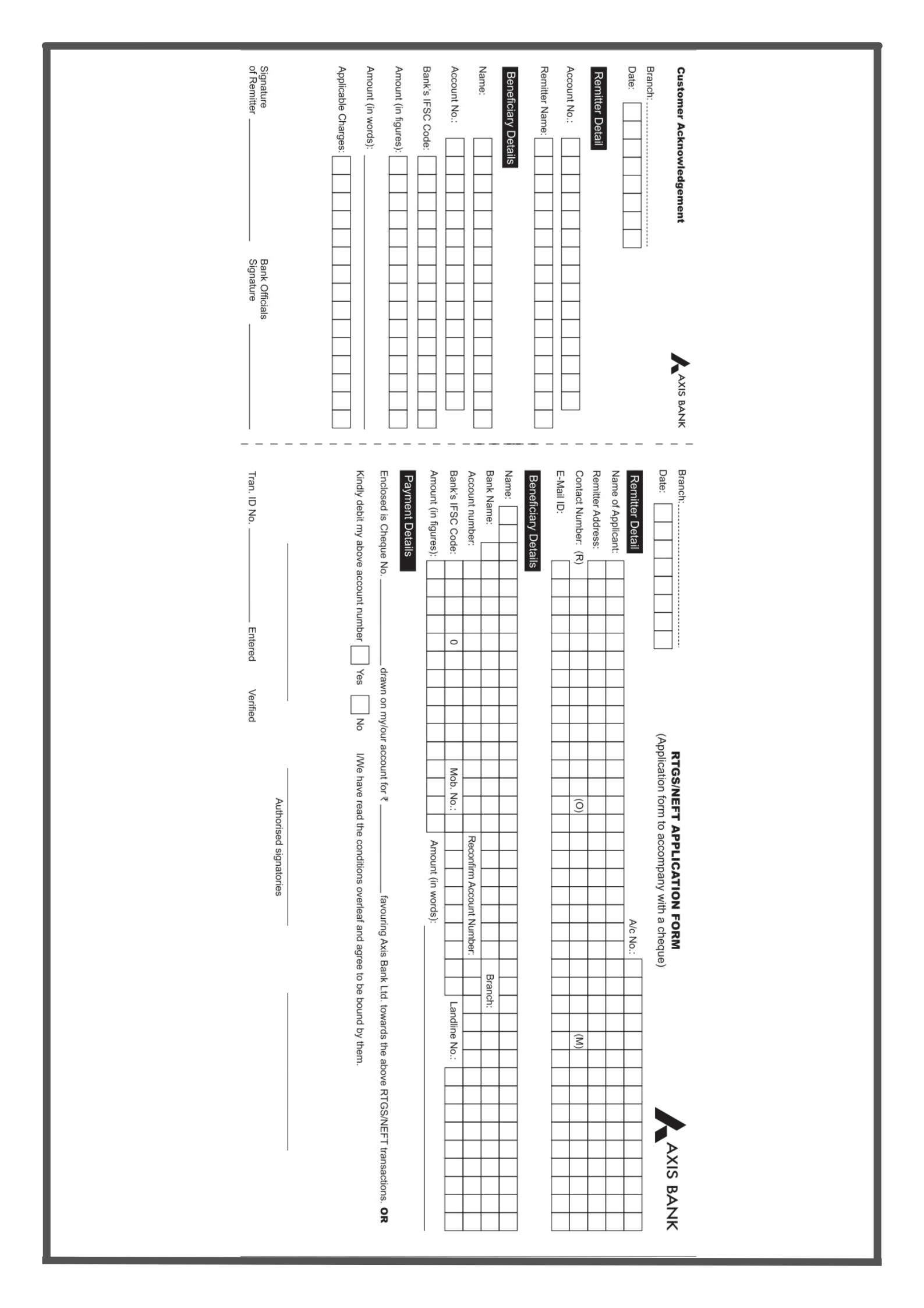 HDFC RTGS NEFT Form PDF Download HDFC RTGS NEFT Form PDF Download